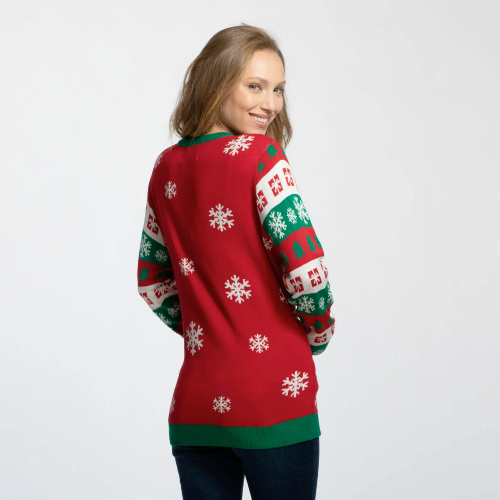 Traditionele Noorse Kersttrui Dames - KersttruiWinkel.nl