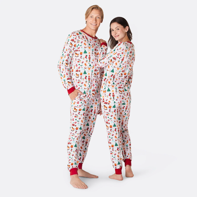 Kerst Dromen Kerst Pyjama voor Dames - Wit - KersttruiWinkel.nl